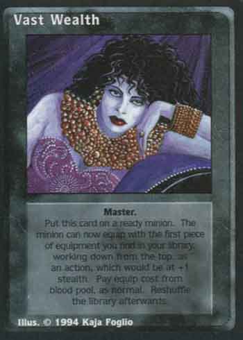 Vast Wealth - Master - Vampire VTES | eBay UK