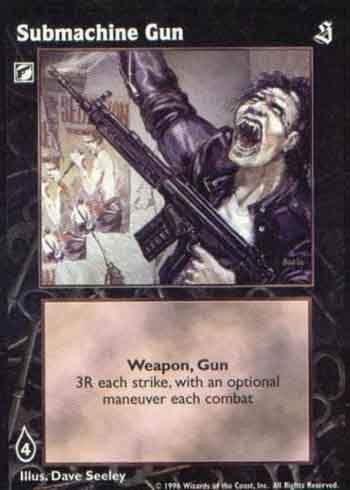 Submachine Gun - Equipment - Vampire VTES | eBay